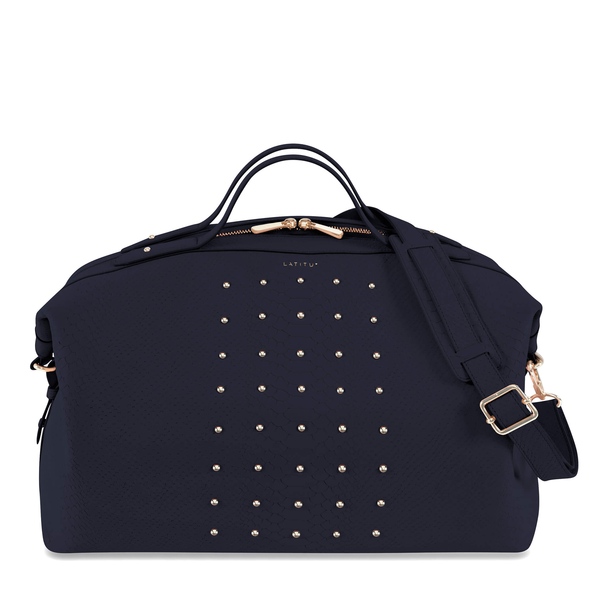 Navy Blue Venezia Weekender Bag - latitu – Latitu°
