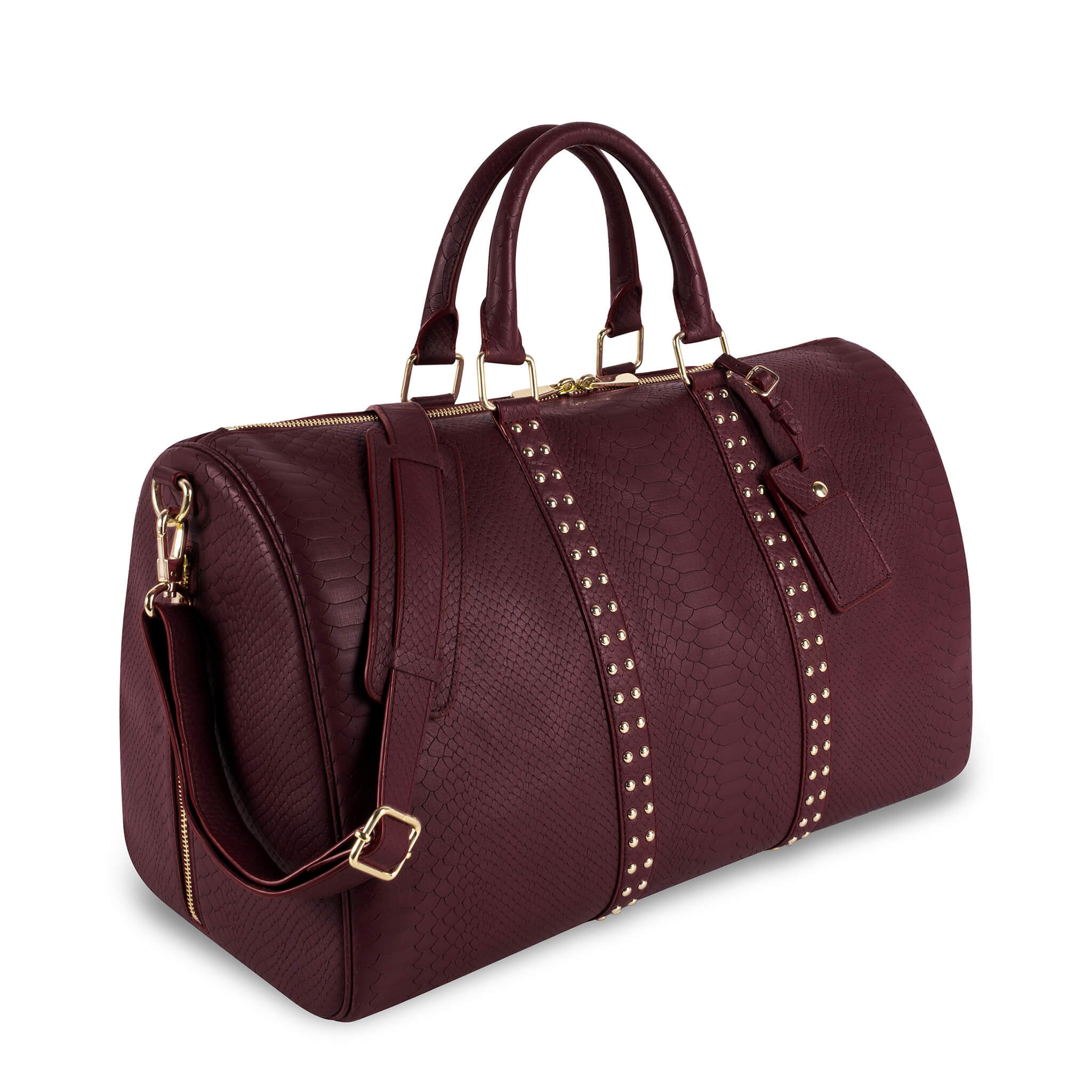 Burgundy København Holdall Luggage Bag - latitu – Latitu°